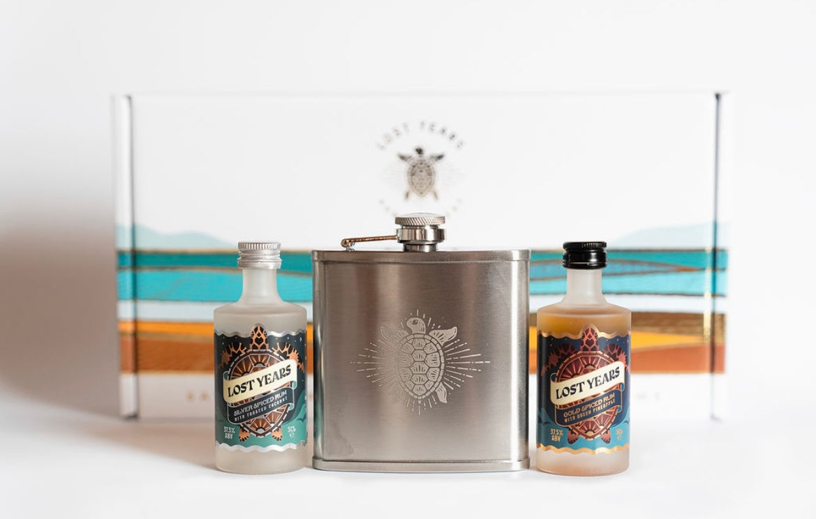 Spiced Rum & Hip Flask Gift Box – Lost Years Rum